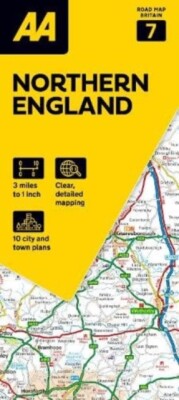 Aa Road Map Britain 7: Northern England - English Book - Gucca.dk