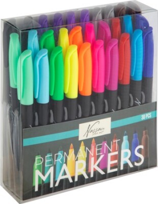 Køb Nassau Fine Art - 30 Permanente Markers - Gucca.dk