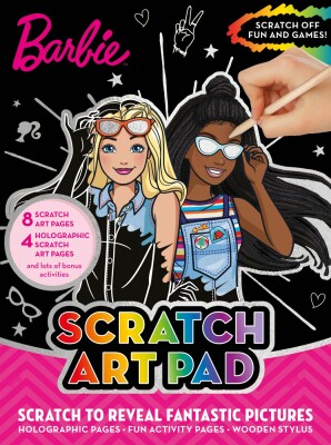 Køb Barbie - Scratch Art Pad - Inkl. 8 Scratch Sider & 4 Holografiske ...