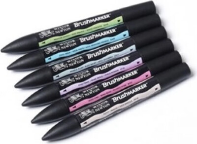 Køb Winsor & Newton - Brushmarker Tusser - Pastel Toner - 6 Farver ...