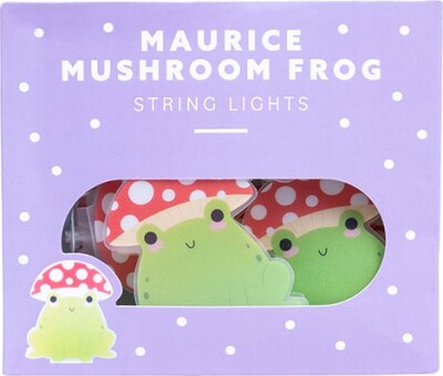 Maurice Mushroom Frog String Light - Green, Red, White | Se tilbud og ...