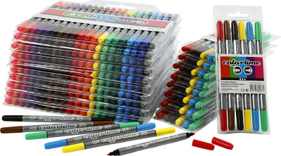 Køb Dobbelt Tusser - Vandbaserede - Tykkelse 2,3+3,6 Mm - 260 Stk fra ...