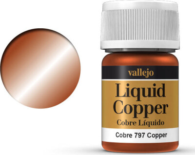 Vallejo - Liquid Copper Metallic - Copper 35 Ml - 70797 | Se tilbud og ...