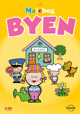 Creazoo Malebog Byen A4 16 Sider - - Gucca.dk