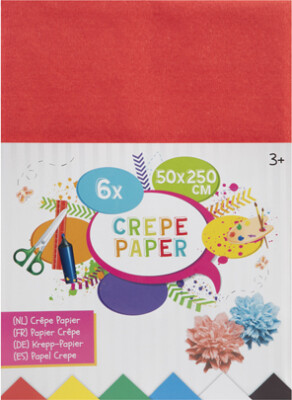 Crepepapir - Forskellige Farver - 50x250 Cm - 6 Ark - Grafix | Se ...