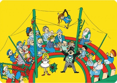 Køb Pippi Langstrømpe - Dækkeserviet Til Børn - Pippis Cirkus - Plast ...