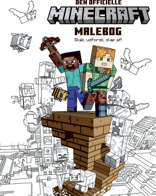 Køb Den Officielle Minecraft Malebog - - Gucca.dk
