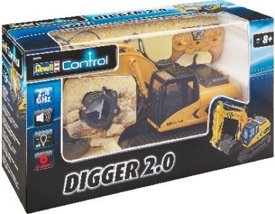 Revell Control - Digger 2.0 - Fjernstyret Gravemaskine - 1:16 | Se ...