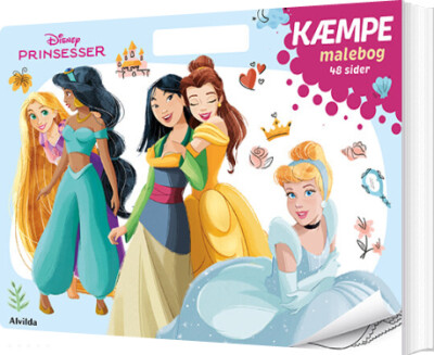 Køb Disney Prinsesser - Kæmpe Malebog - Malebog Med Håndtag - hæftet ...