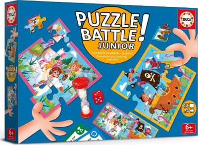 Educa - Puzzle Battle Junior - Dyr | Se tilbud og køb på Gucca.dk