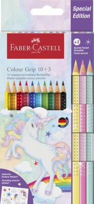 Faber-castell - Cp Colour Grip Unicorn 10+3 - 201542 | Se tilbud og køb ...