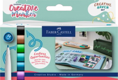 Køb Faber-Castell - Tusser - Creative Marker - Creative Haven - 6 Stk ...