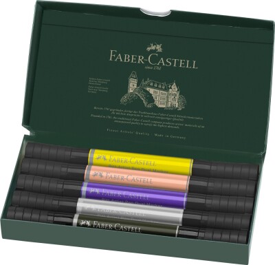 Faber-castell - Pitt Artist Pen Dual Marker Tusser - Fashion - 5 Stk ...