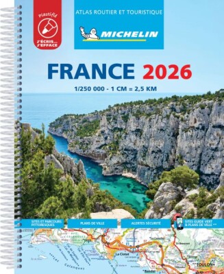 Køb France 2026, Michelin Tourist & Motoring Atlas - Laminated ...