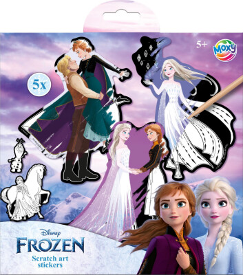 Køb Frost - Scratch Art Klistermærker - 5 Stk fra Moxy - Gucca.dk