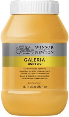 Køb Winsor & Newton - Galeria Akrylmaling - Cadmium Yellow Deep 1000 Ml ...