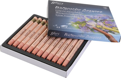 Køb Gallery - Watercolor Crayons - Farvekridt - Laksefarvet - 12 Stk ...
