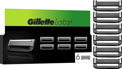 Køb Gillette - Gillettelabs Barberblade - Green/Black - 6 Stk - Gucca.dk