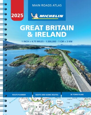 Køb Michelin Kort - Great Britain & Ireland 2025: Mains Roads Atlas ...