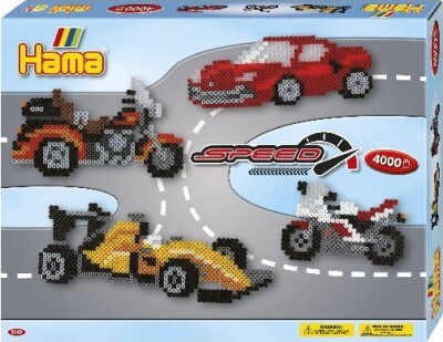 Hama Midi Perler - Køretøjer Perlesæt - 4.000 Perler - 3149 | Se tilbud ...