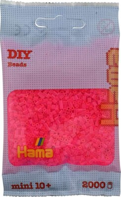 Køb Hama Mini Perler - Neon Fuschia - 2.000 Stk. - 501-32 - Gucca.dk