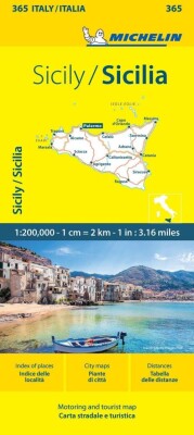 Michelin Kort - Italy Blad 365: Sicilia - Sicily - English Book - Gucca.dk