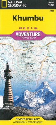 Khumbu Nepal Adventure Map af National Geographics - English Book ...
