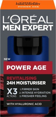 L'oréal Men - Expert Power Age 24h Moisturiser 50 Ml | Se tilbud og køb ...