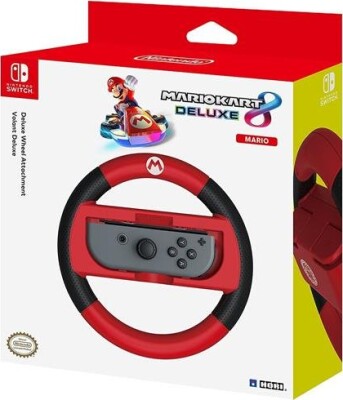 Køb Nintendo Switch Racing Wheel - Mario Kart 8 Deluxe fra Hori - Gucca.dk
