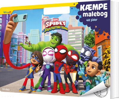 Køb Marvel - Spidey - Kæmpe Malebog - Malebog Med Håndtag - hæftet ...