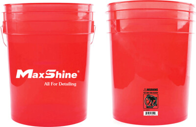 Køb Maxshine Detailing Bucket Transparent 20l - Red - Gucca.dk