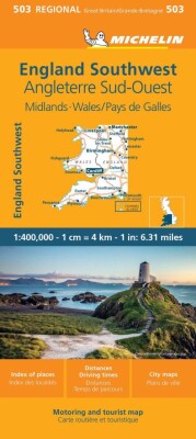 Michelin Kort - England Southwest - Motoring And Tourist Map - 503 ...