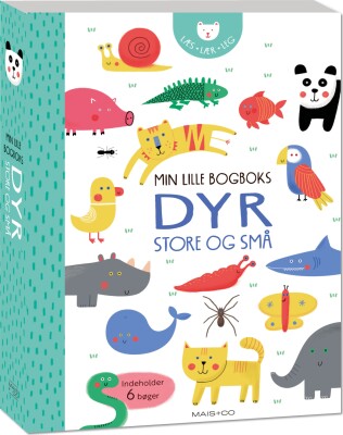 Køb Min Lille Bogboks Dyr - Store Og Små - papbog - Gucca.dk