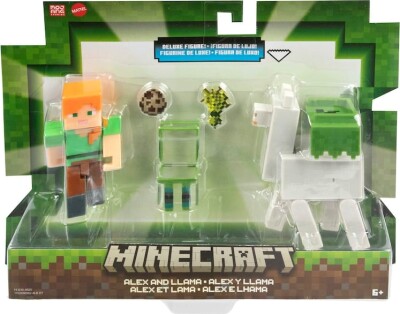 Minecraft Figurer - Deluxe - Alex Og Llama - 2-pak | Se tilbud og køb ...