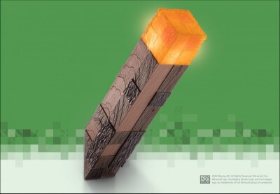 Køb Minecraft - Lampe Til Børn - Torch Fakkel fra Noble Collection ...