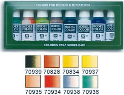 Vallejo - Model Color Maling Sæt - Transparent - 8x17 Ml | Se tilbud og ...