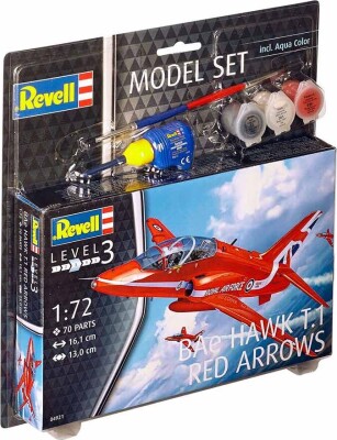 Køb Revell - Bae Hawk T.1 Red Arrow Modelfly - 1:72 - Level 3 - 64921 ...