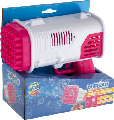 Køb Sæbeboble Pistol Med Lys - Bubble Blaster - Pink fra Moxy - Gucca.dk