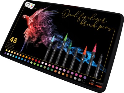 Køb Dobbelt Tusser Sæt - Craft Sensations - 48 Farver - Gucca.dk