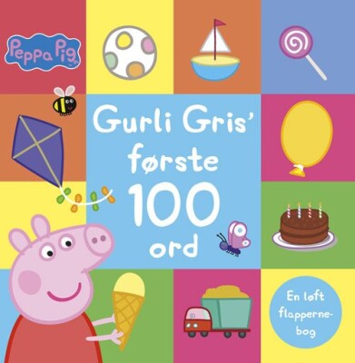 Gurli Gris' Første 100 Ord - En Løft Flapperne-bog - Papbog - Gucca.dk