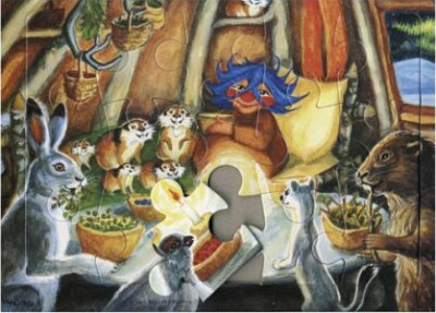 Køb Plupp - Puslespil I Træ - Inga Borg - 15 Brikker fra Hjelm Forlag ...