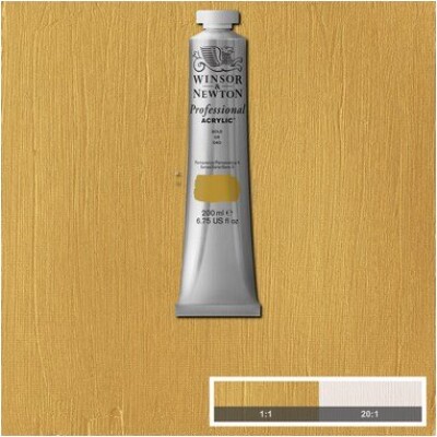 Køb Winsor & Newton - Akrylmaling - Gold 200 Ml - Gucca.dk