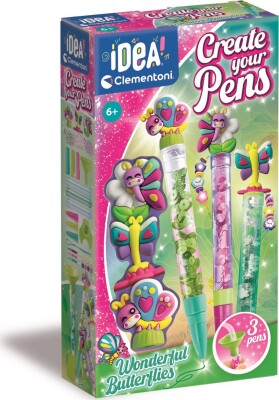 Køb Clementoni - Idea - Create Your Pens - Sommerfugle - 3 Stk - Gucca.dk