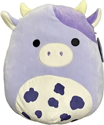 Køb Squishmallows Bamse - Fuzz A Mallows - Bubba Cow - 50 Cm fra ...