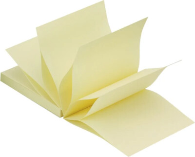 Sticky Note - Z-foldet - Pastelgul - 76x76 Mm - 1 Stk | Se tilbud og ...