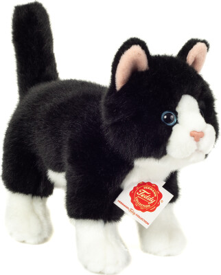 Køb Teddy Hermann - Kat Bamse - Stående - Sort Hvid - 20 Cm - Gucca.dk