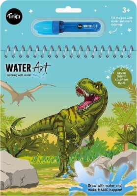Tinka - Malebog - Water Art - Dinosaur af Tinka - - Gucca.dk