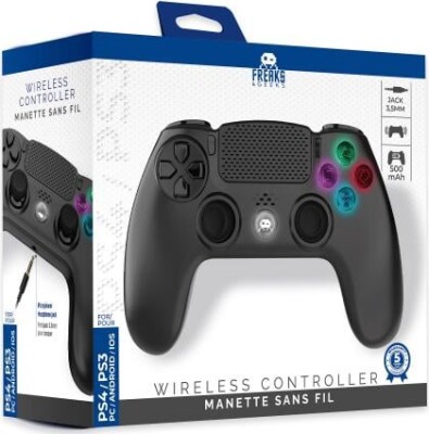 Køb Wireless Controller For Ps4 With 3,5Mm Jack Slot - Led - Black fra ...
