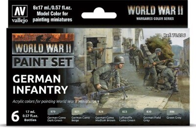 Køb Vallejo - Wwii Paint Set - German Infantry - 6x17 Ml - 70206 - Gucca.dk