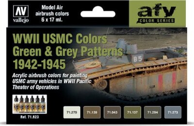 Vallejo - Model Color Maling Sæt - Wwii Usmc 1942-45 - 6x17 Ml | Se ...